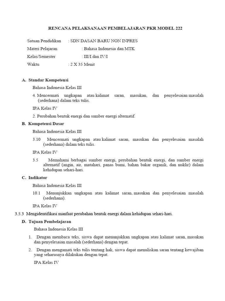 Tugas 1 PKR RPP 222 | PDF