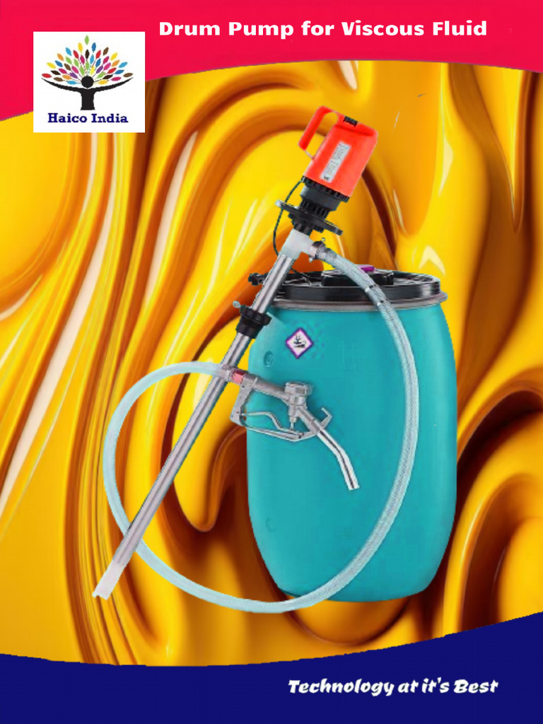 Drum Pump / Barrel Pump for Viscous Fluid upto 60000cps | PDF