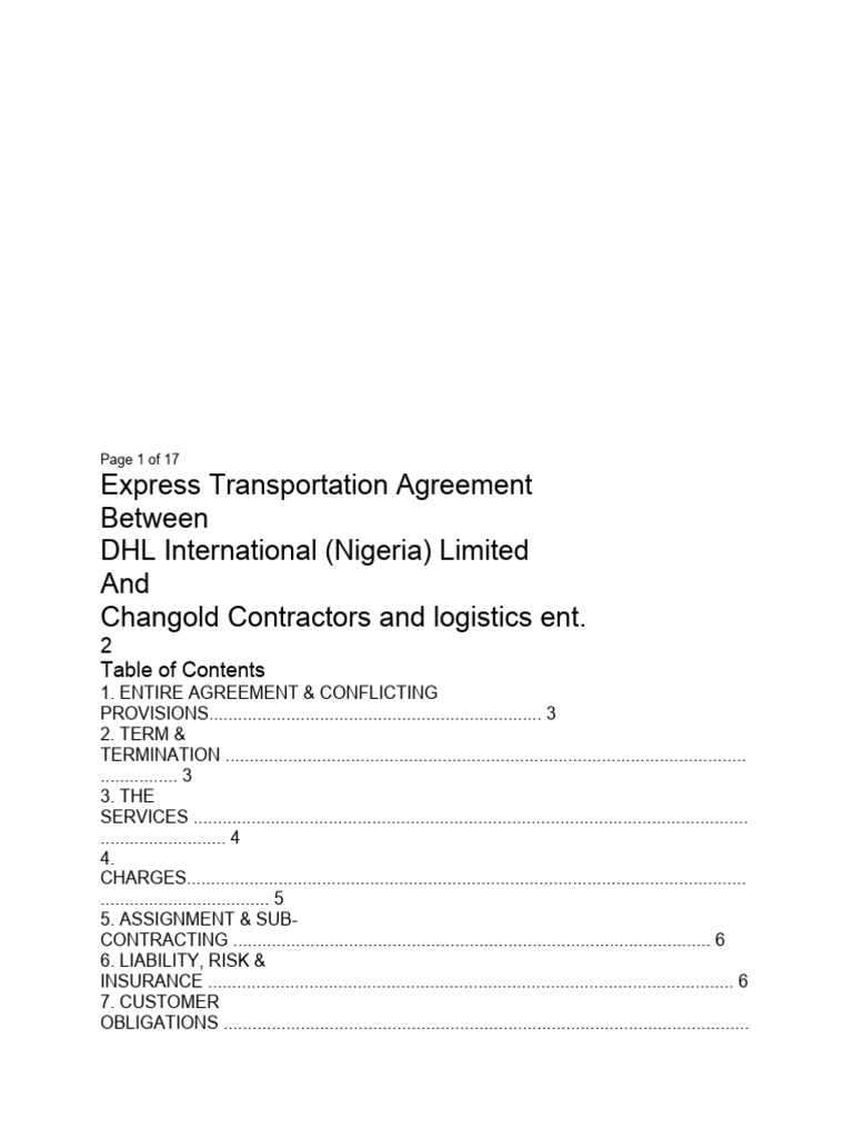 dhl document 2022 | PDF | Liquidation | Contractual Term