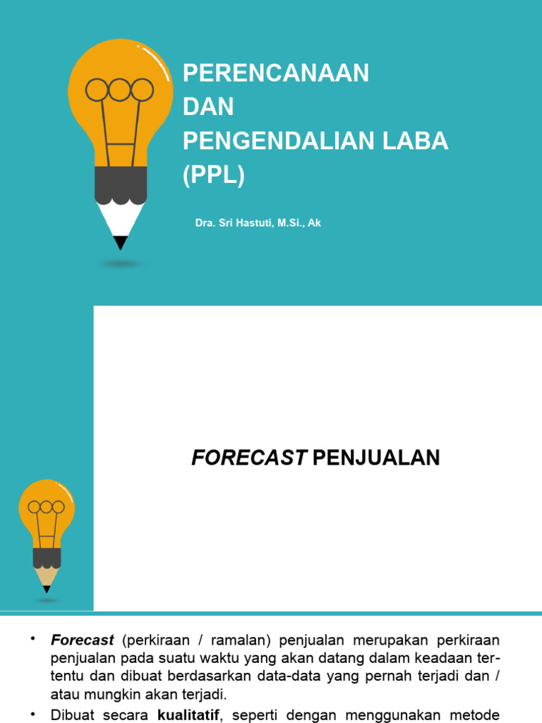 P03 - Peramalan Dan Anggaran Penjualan | PDF