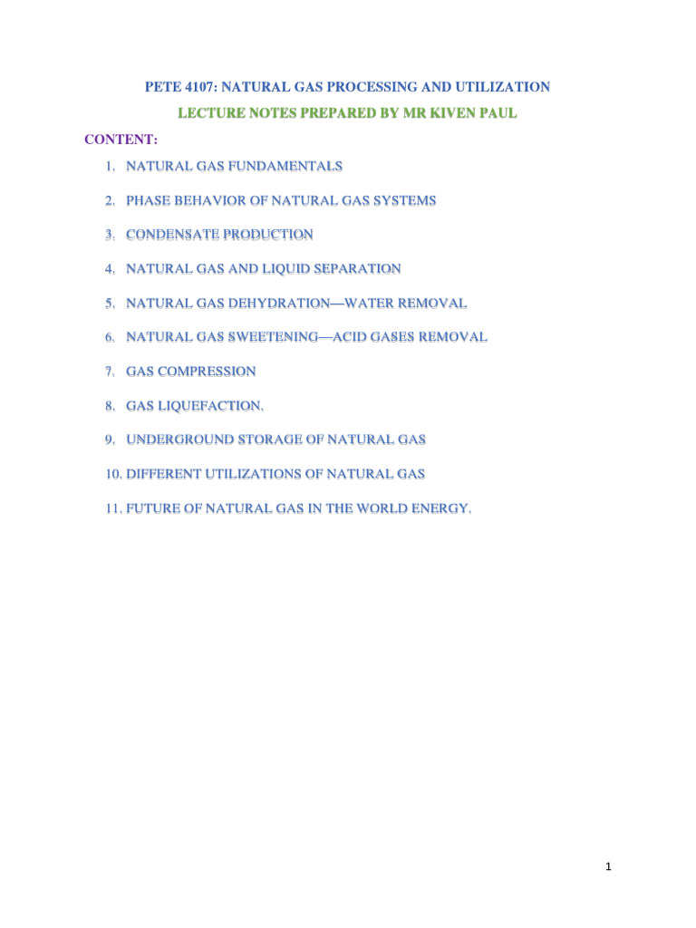 Natural Gas Processing Overview | PDF | Natural Gas | Petroleum Reservoir