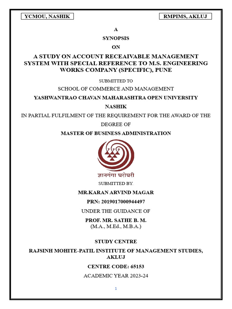 Super Final - Account Recieavable Project | PDF | Engineering | Methodology
