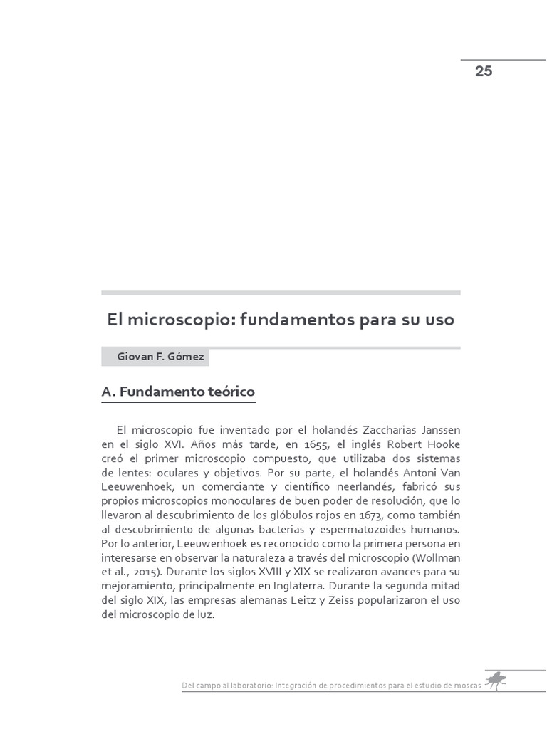 Fundamento Del Microscopio | PDF | Microscopio | Equipo