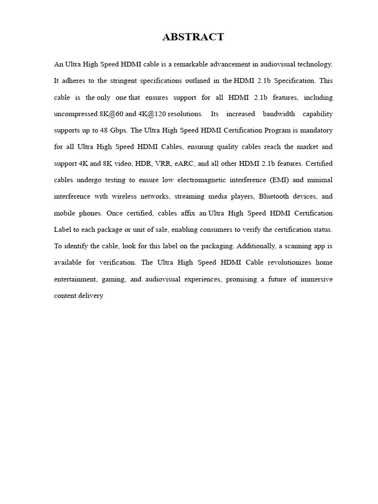 TS - Abstract - and - Acknowledgement SEMI | PDF | Hdmi | Computing