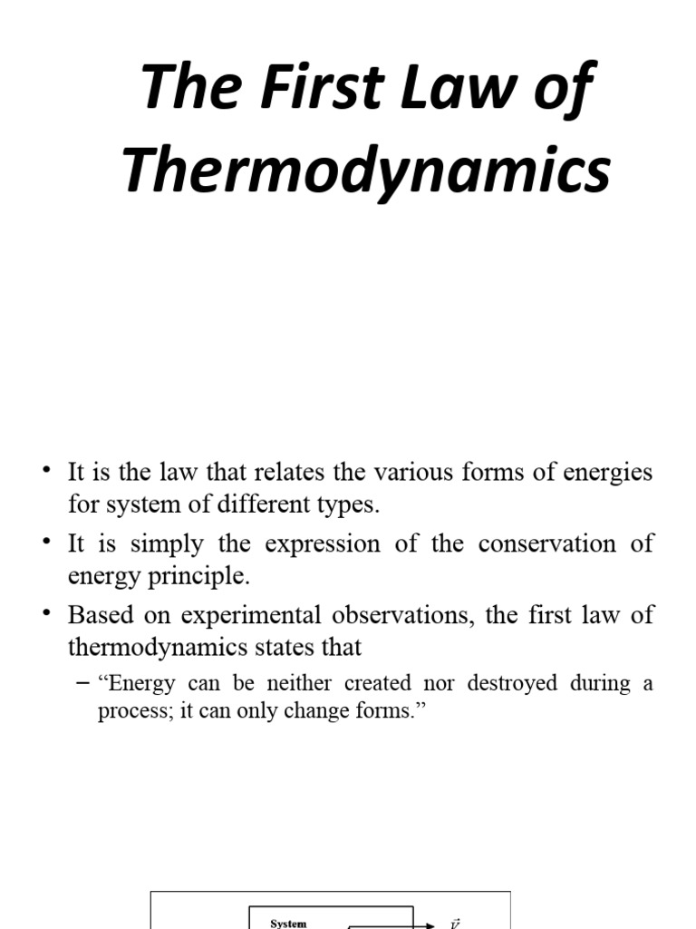 The First Law of Thermodynamics | PDF | Heat | Fluid Dynamics