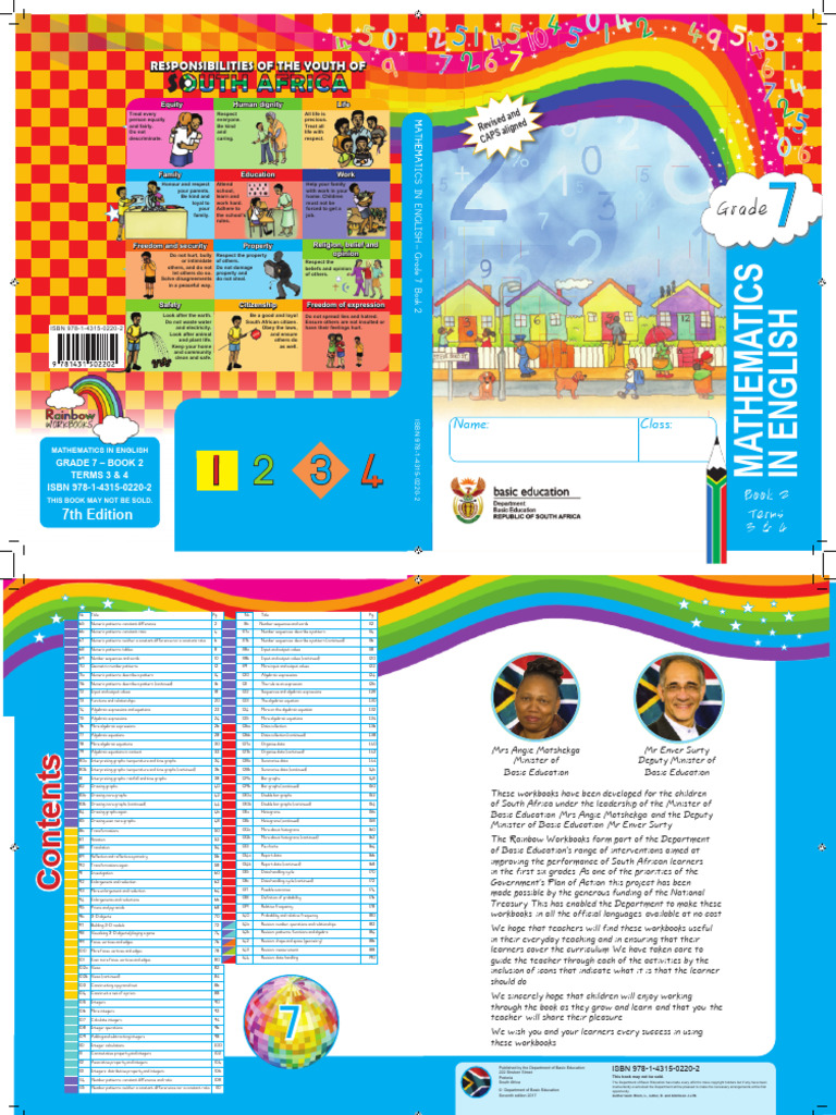 Grade 7 Workbook 2 2017 | PDF | Algebra | Equations