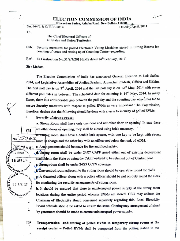 Eci Letter 05.04.2024 | PDF | Politics Of India | Voting