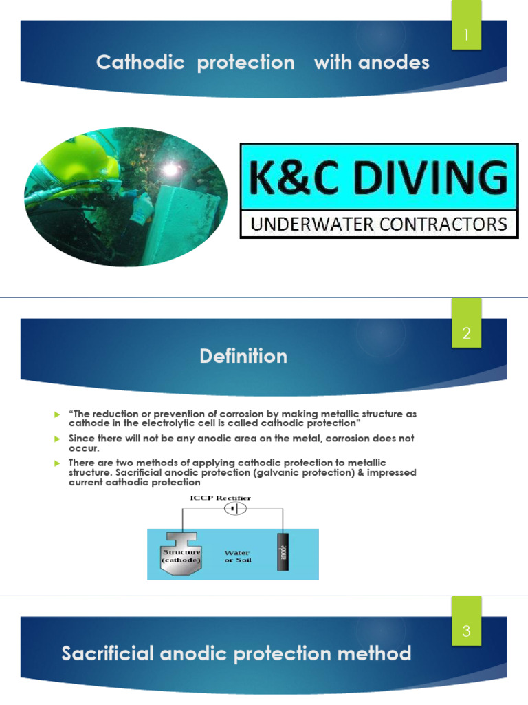 Cathodic Protection With Anodes - Brief Presentation | PDF | Anode | Corrosion