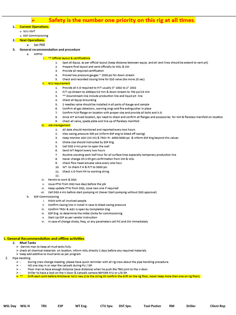 Daily Instructions | Download Free PDF | Valve | Gases