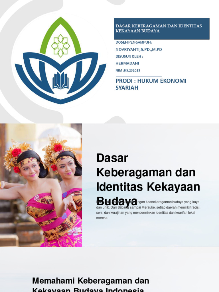 DASAR KEBERAGAMAN DAN IDENTITAS KEKAYAAN BUDAYApptx | PDF | Ilmu Sosial