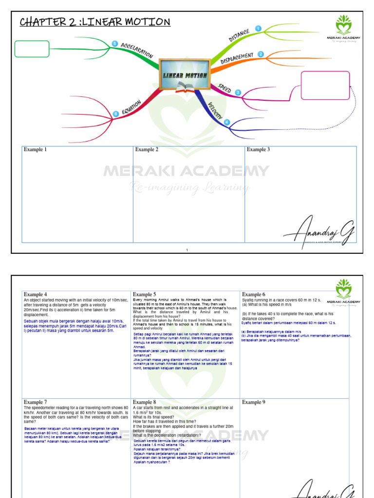 Chapter 2 (Part 1) | PDF | Acceleration | Velocity