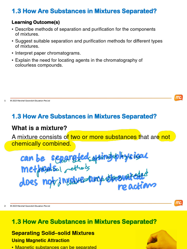 Mixture Separation Techniques | PDF | Mixture | Filtration