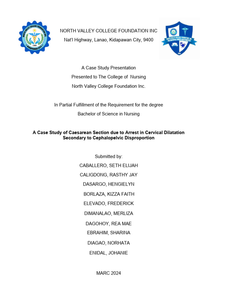Caesarean Section Case Study: CPD | PDF | Childbirth | Uterus