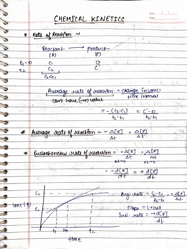 Chemical Kinetics Chemistry | PDF