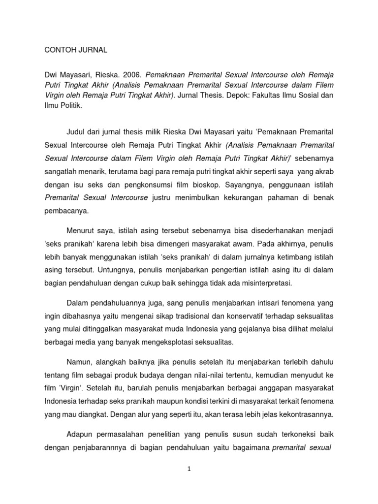 Contoh Jurnal Sinta 5 | PDF