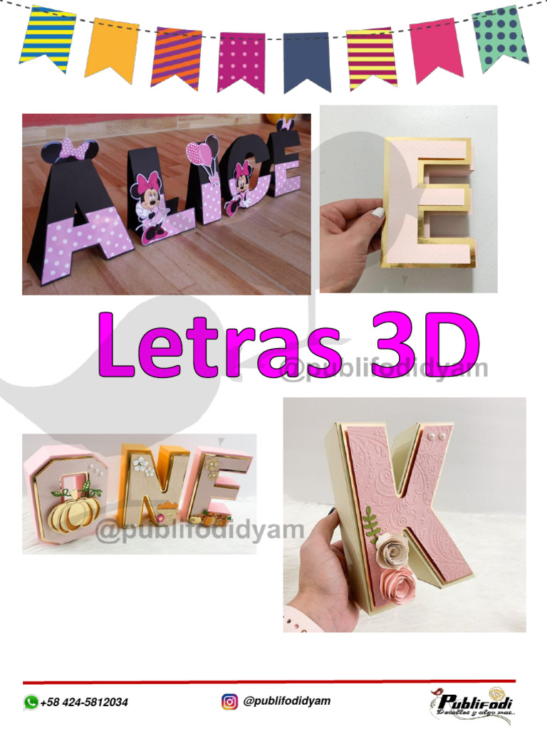 Cómo Crear Letras en 3D para Imprimir | PDF | Escritura