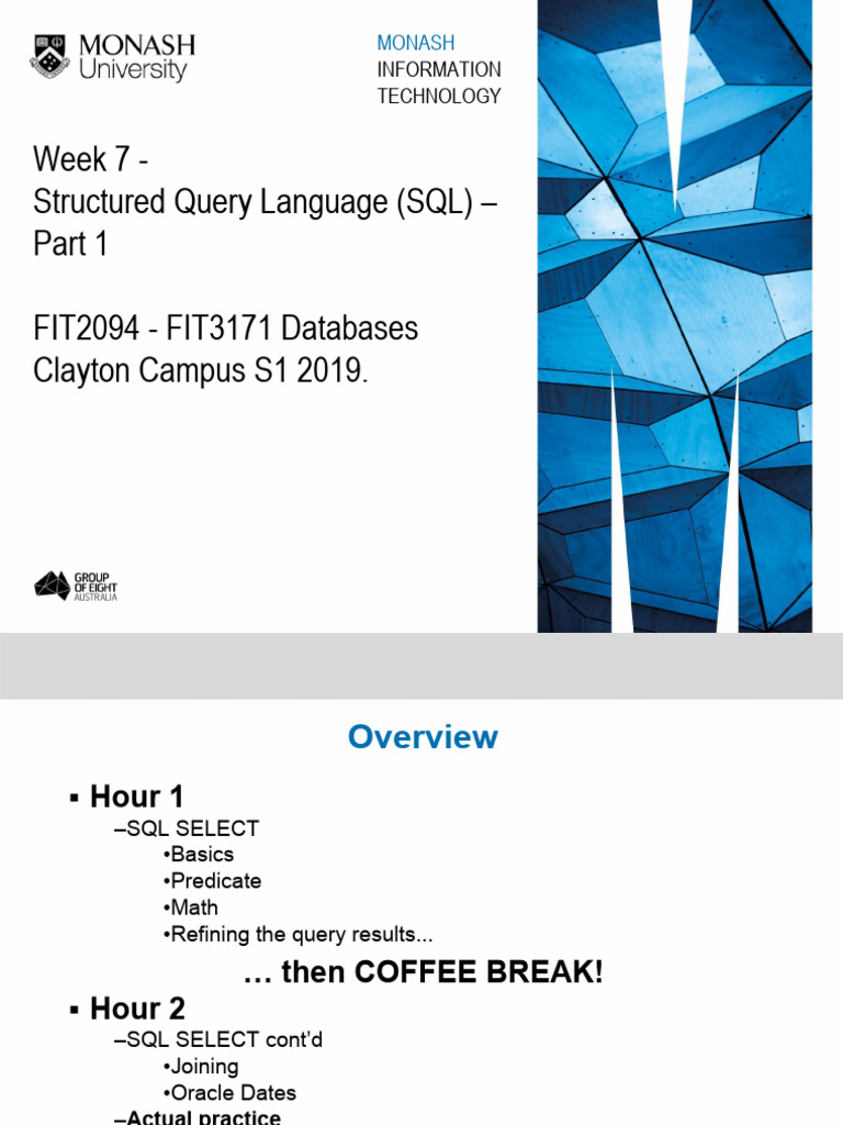 SQL Basics: SELECT Statements and Predicates | PDF | Sql | Databases
