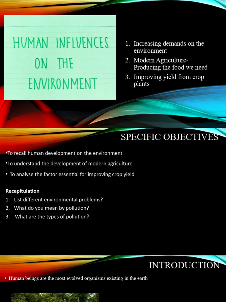 Human Influences-1 | PDF | Greenhouse | Soil