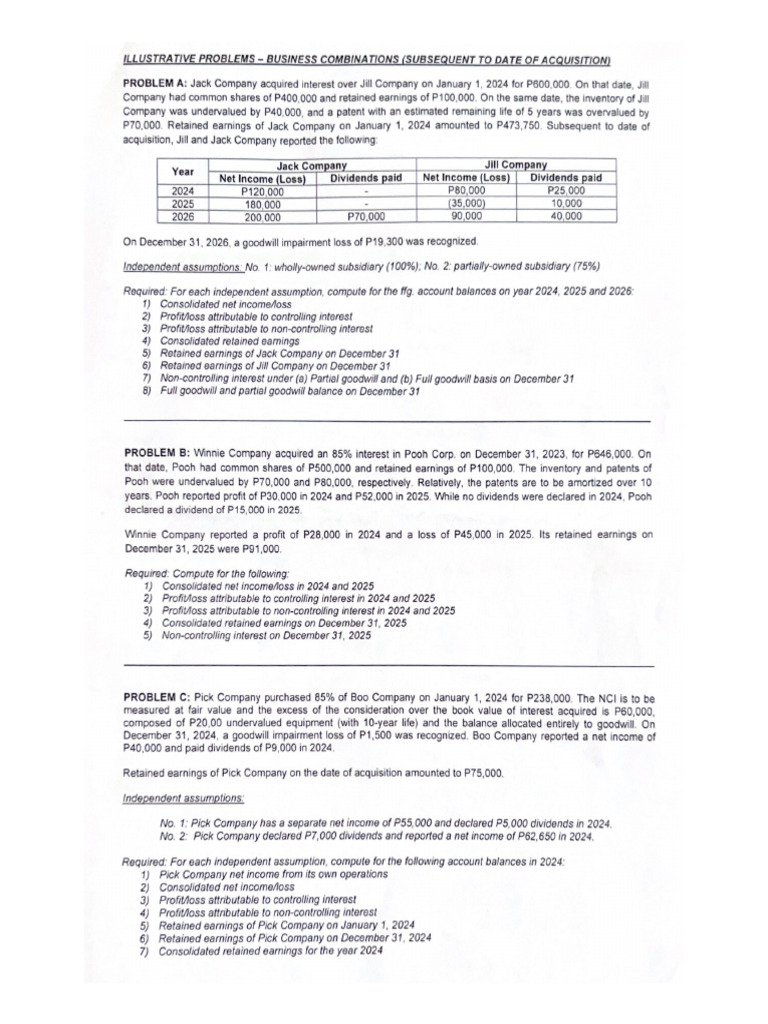 Illustrative Problems Buscom Part 2 | PDF