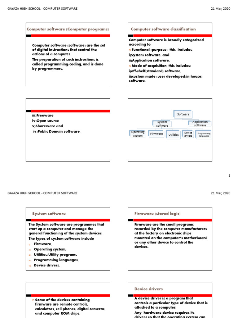 Computer Software (Computer Programs) Computer Software Classification | PDF | Command Line ...