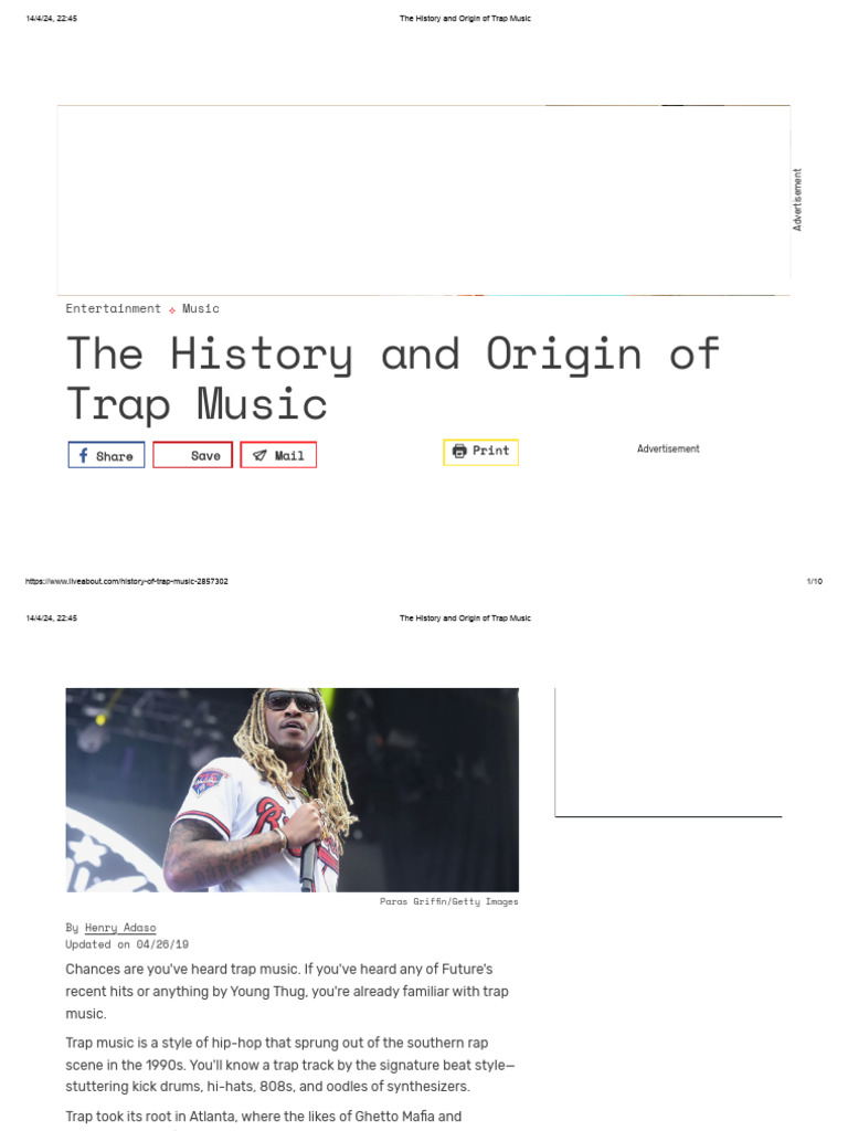 The History and Origin of Trap Music | PDF | Hip Hop Music | Musical ...