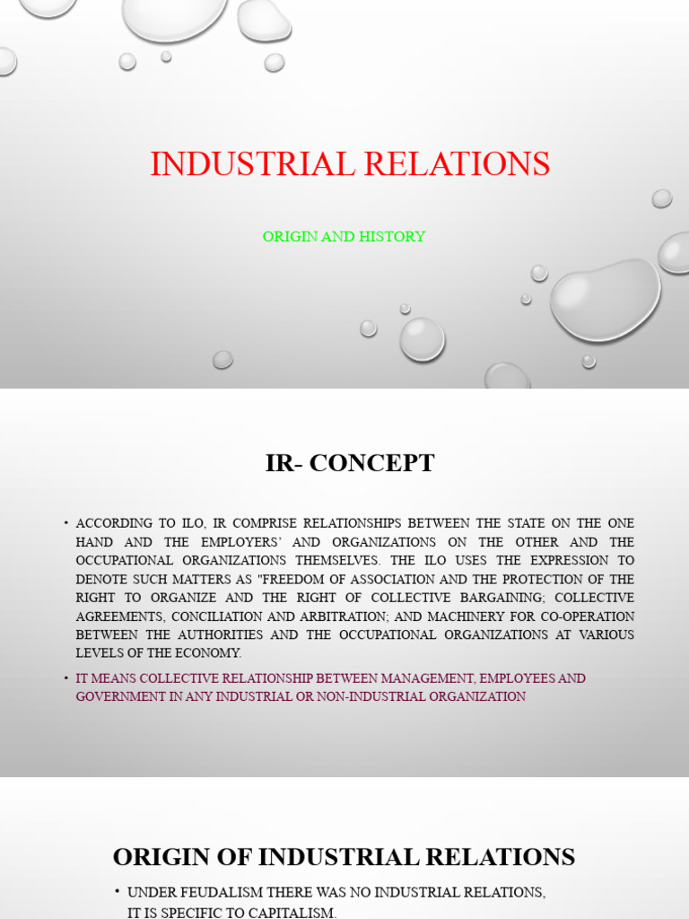 Industrial Relations MBA | PDF | Industrial Relations | Employment