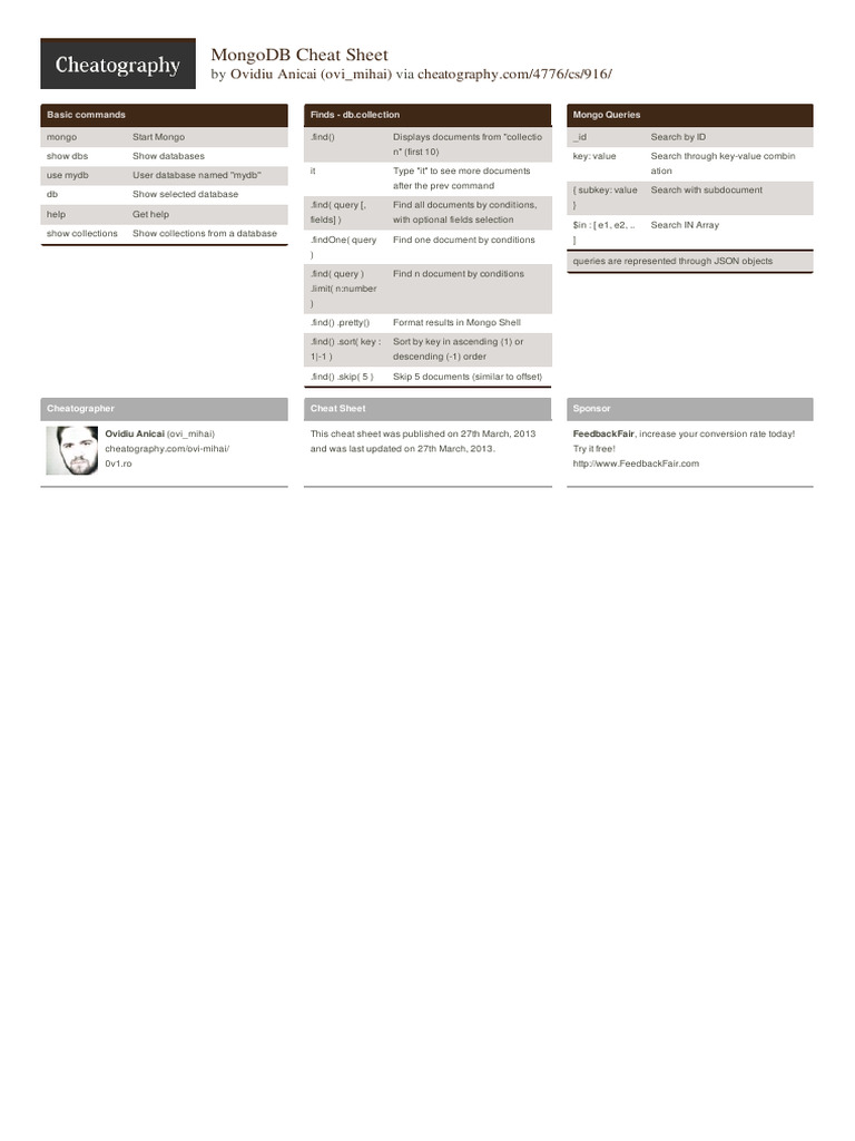 Mongodb Pdf Databases Computer Programming