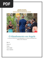 Alambamento o Casamento Tradicional Angolano | PDF | Família | Casamento