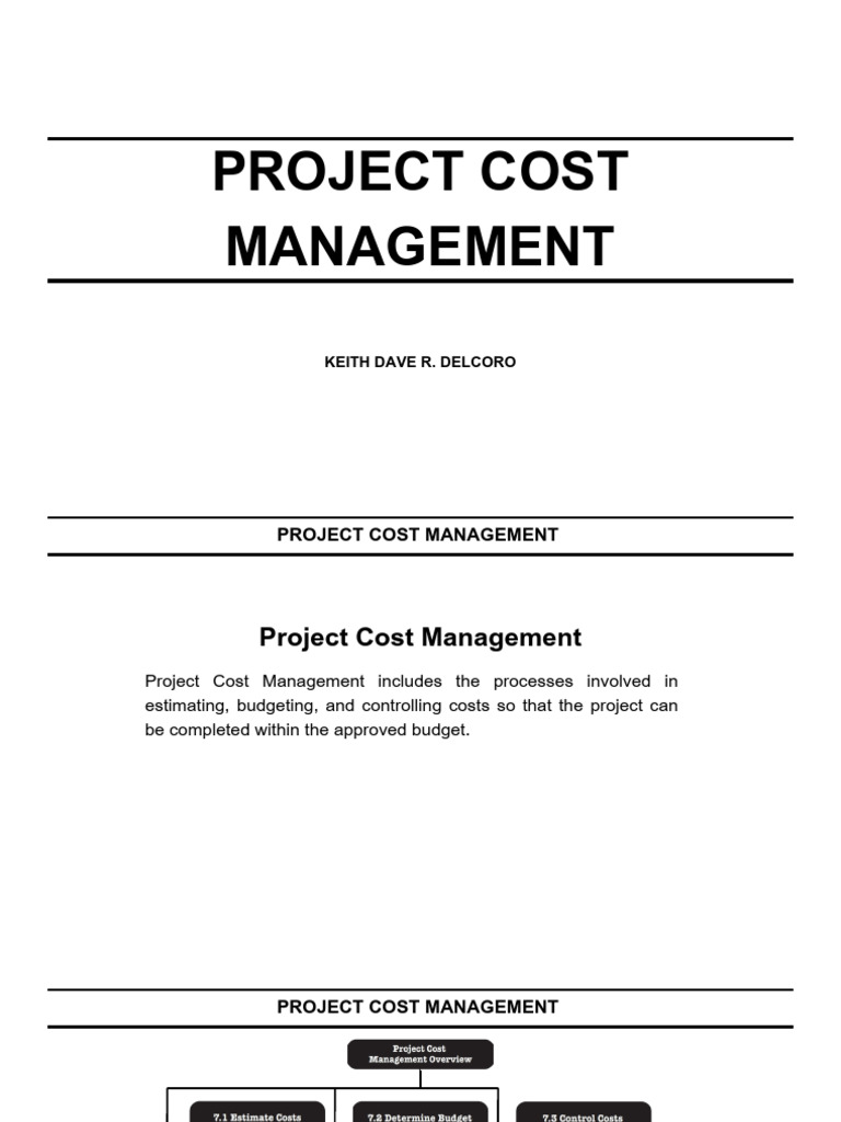 Project Cost Management | PDF | Business