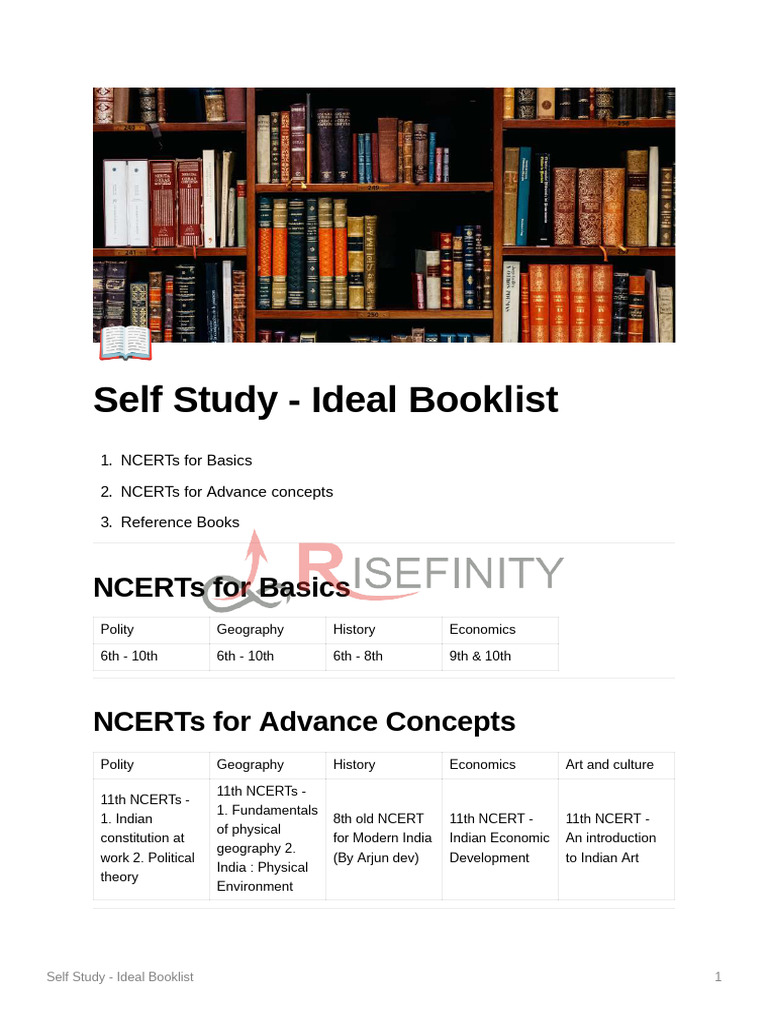 Ideal Booklist | PDF