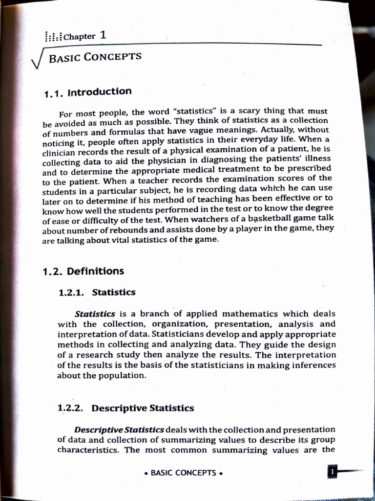 Lesson 1 Introduction To Statistics | PDF