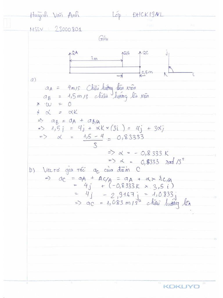 HuynhVanAnh 23000801 TK3 CLT | PDF
