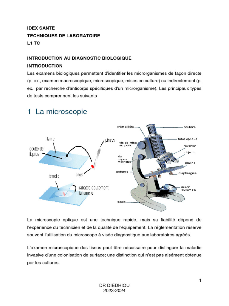 Introduction au diagnostic biologique | PDF | Anticorps | Western Blot