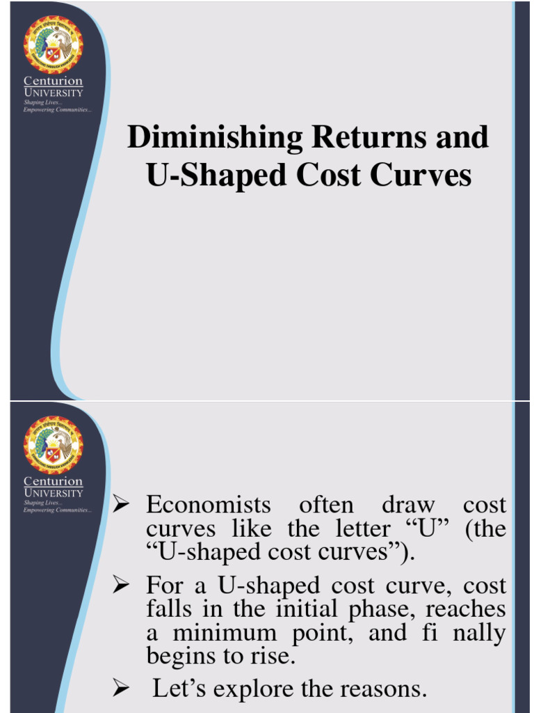 Diminishing Returns and U Shaped Cost Curves | Download Free PDF ...