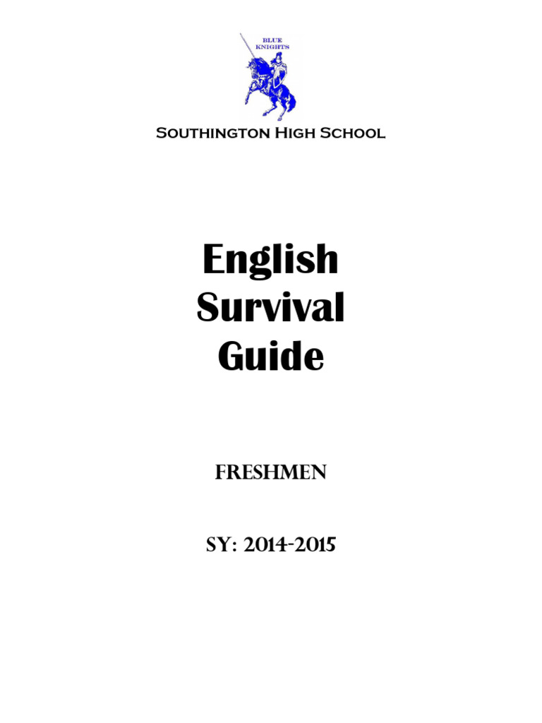 English Survival Guide V1 14-15 | PDF | Poetry | Narration