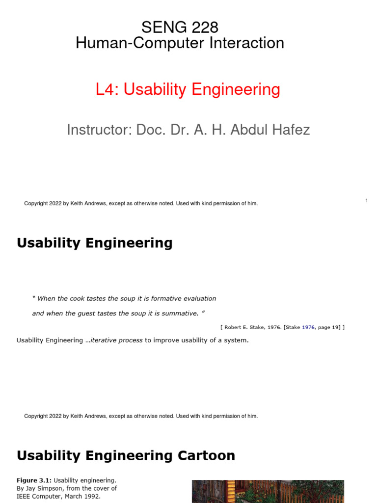 L4 - 2324 - Usability Engineering HCI | PDF | Usability | Information Technology