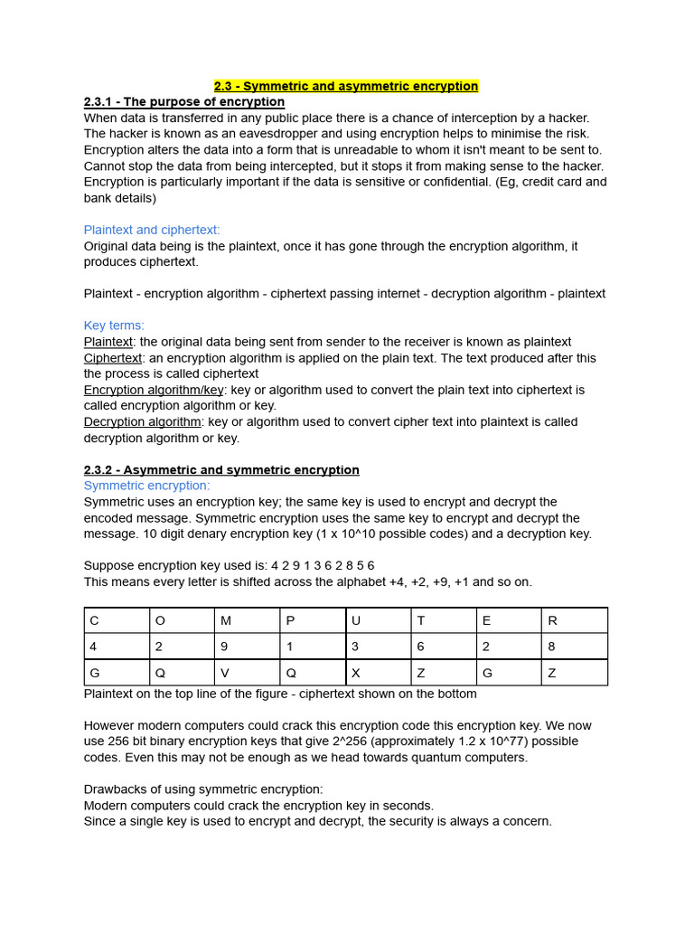 Symmetric and Asymmetric Encryption | PDF | Key (Cryptography) | Encryption