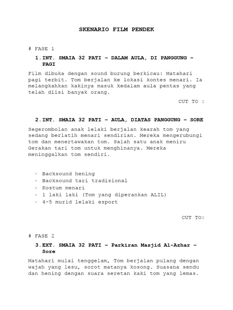 Skenario Film Pendek Revisi | PDF | Puisi