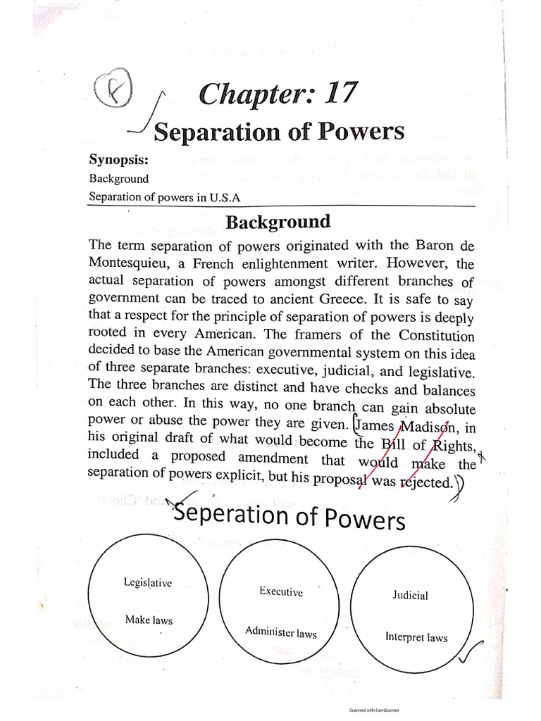 Seperation of Power | PDF