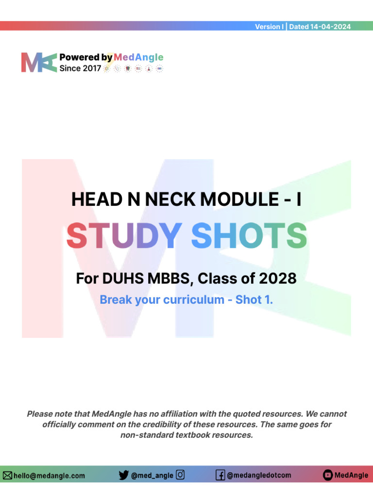 Study Shots (Shot 1) - MedAngle | PDF | Human Eye | Anatomy