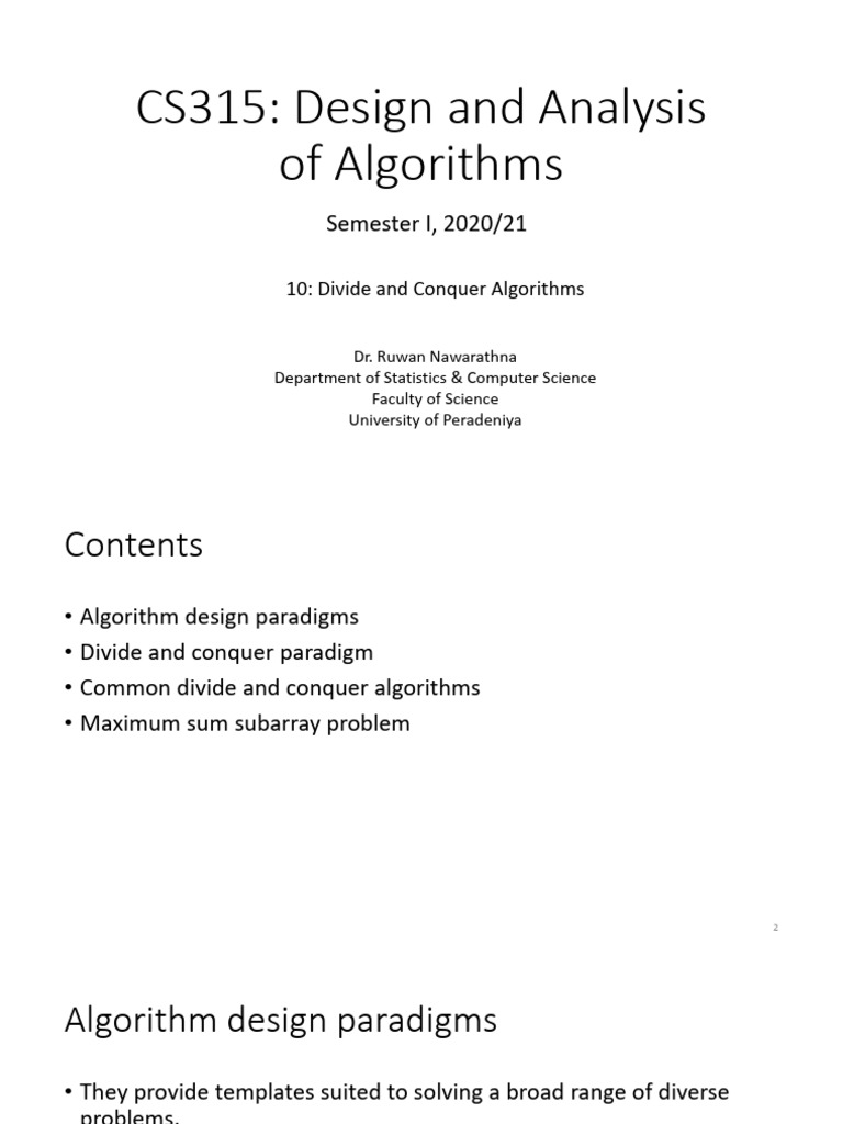 Divide | Download Free PDF | Algorithms And Data Structures | Algorithms