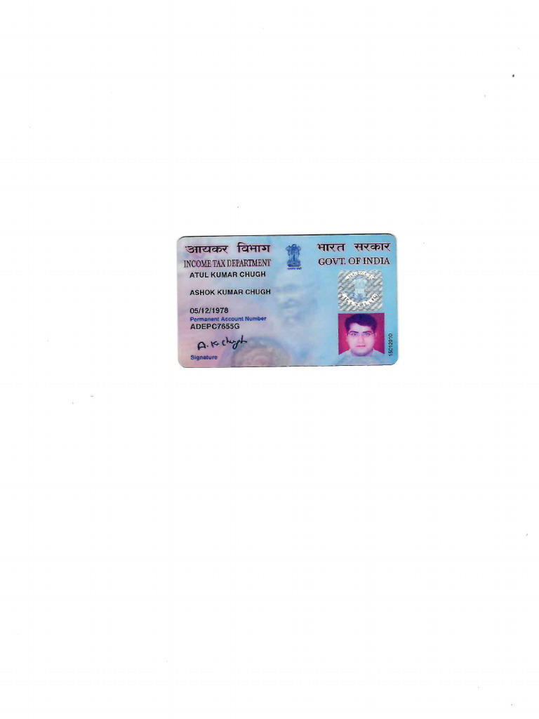 Atul Color Pan Card | PDF