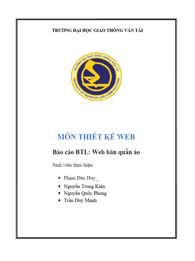 Báo Cáo BTL Web | PDF