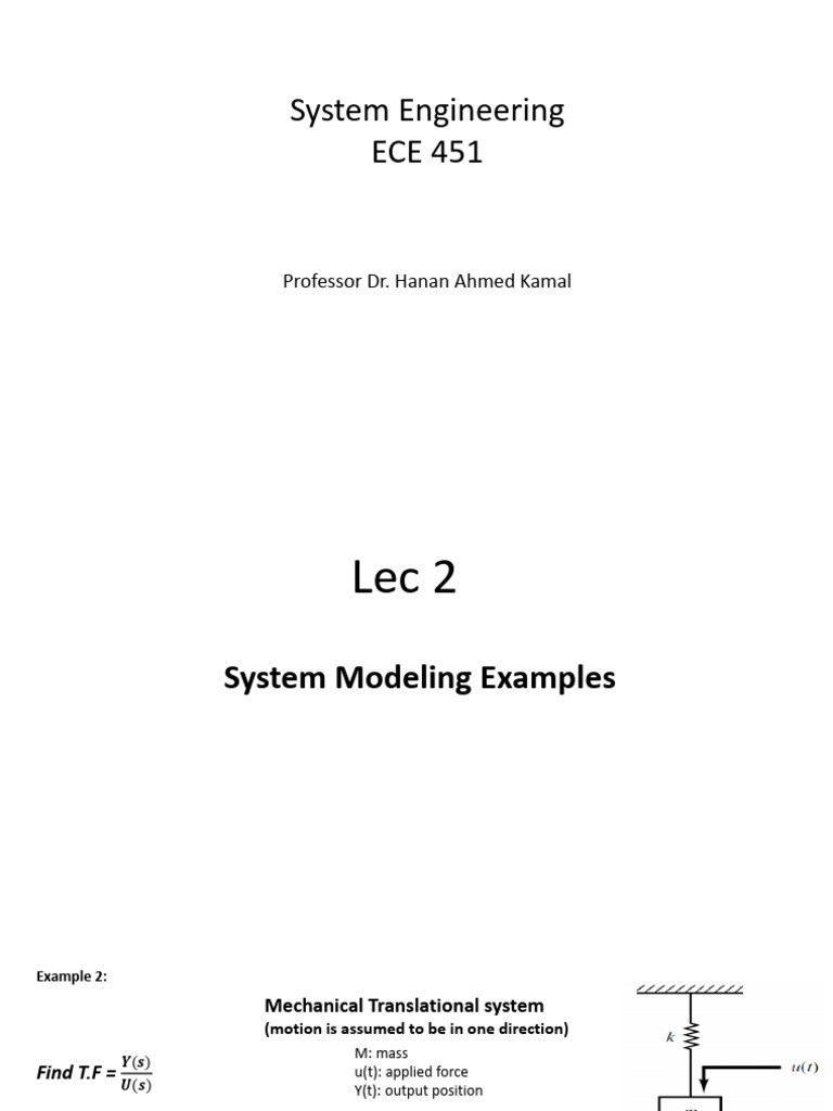 ECE451 Lec#2 | PDF | Torque | Force