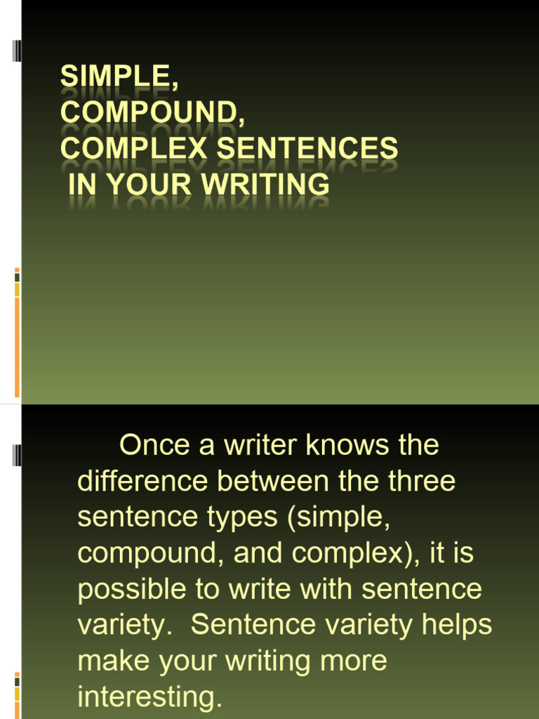 Simple, Compound, and Complex Sentences | PDF
