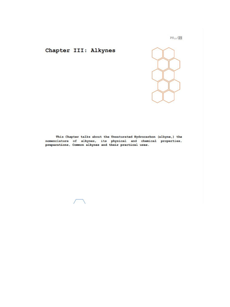 Chapter 111 - Alkynes | PDF