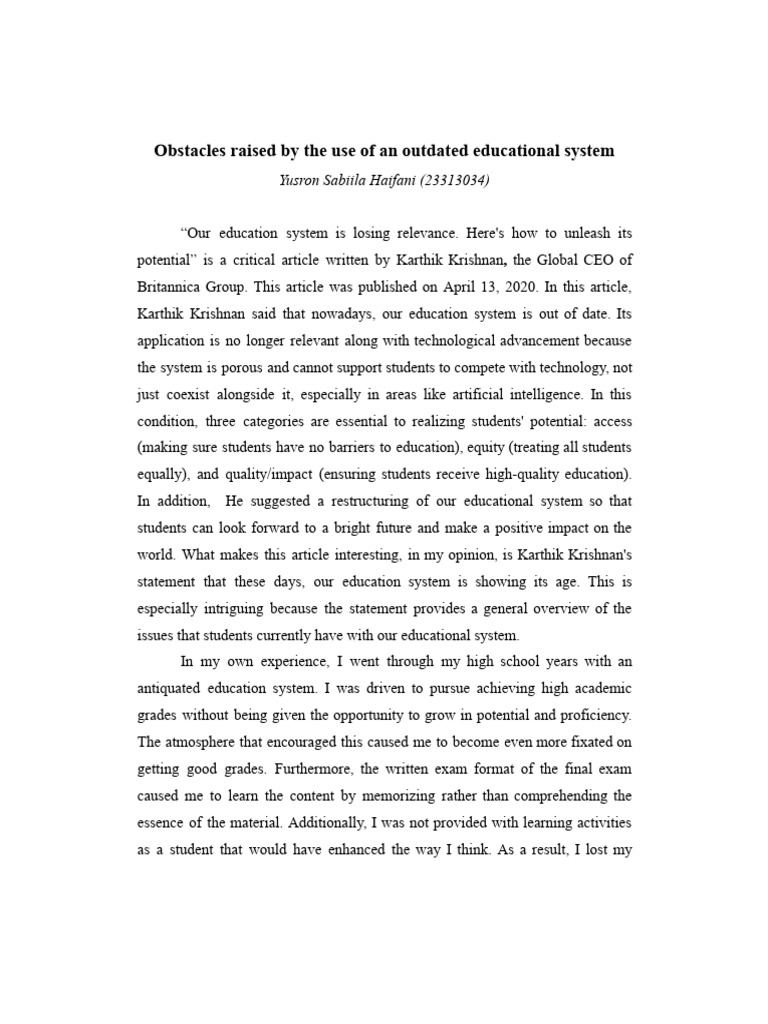 Response Paper | PDF | Critical Thinking | Creativity