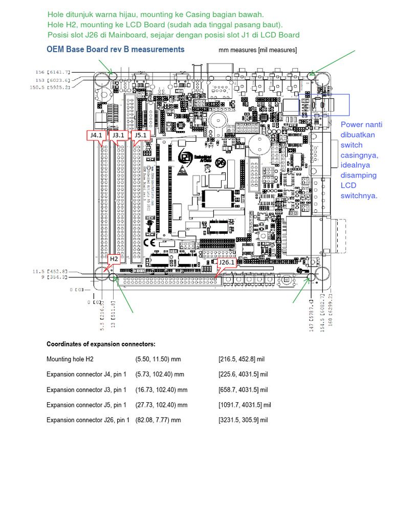 OEM Base Board Revb-Measurements Comments | PDF