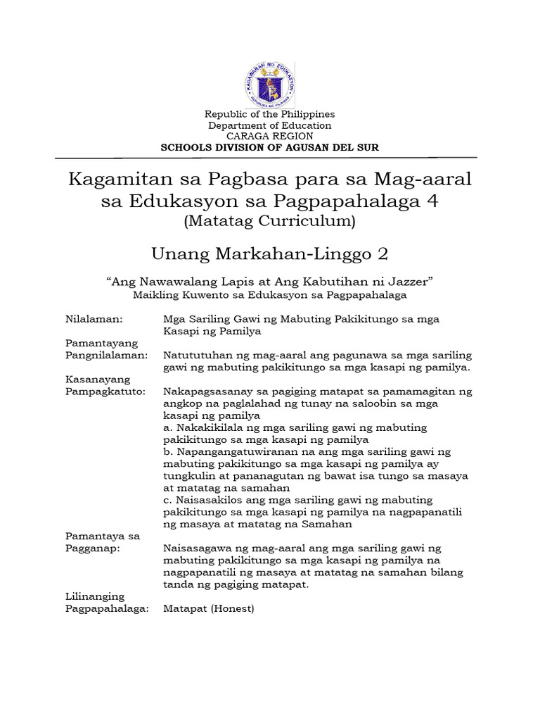 EsP4 Q1 LC2 Wk2 Coranes-Edited Version | PDF