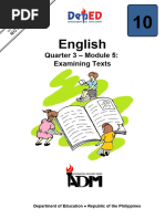 English 10 Q1 Module 2 | PDF | Learning | Chart